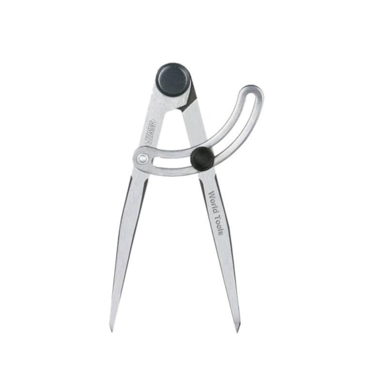 COMPASSO COM PONTA PARA TRAÇAGEM COM TRAVA CAPACIDADE 0 A 190MM - 7247 ...