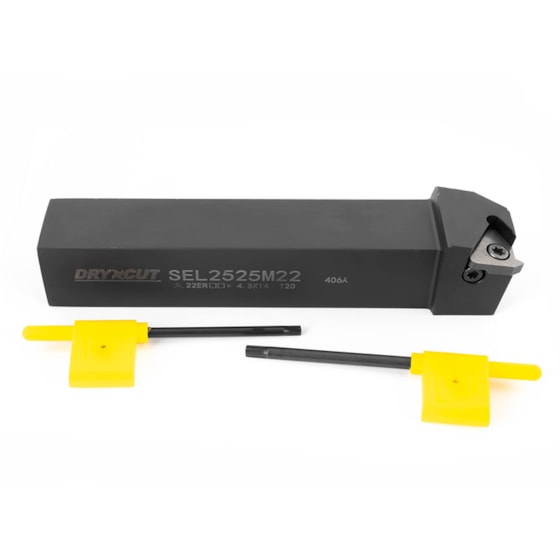 SUPORTE EXTERNO DE ROSCA SEL 2525 M22 PARA INSERTO 22IR - DRY CUT